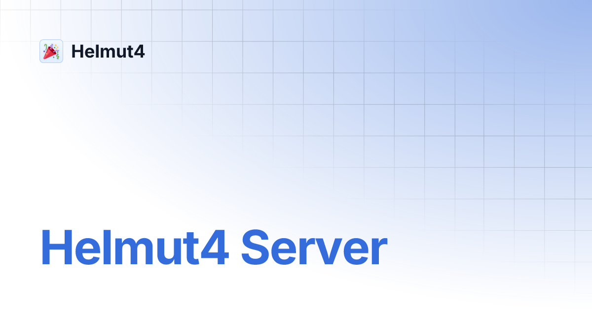 Helmut4 Server | Helmut4